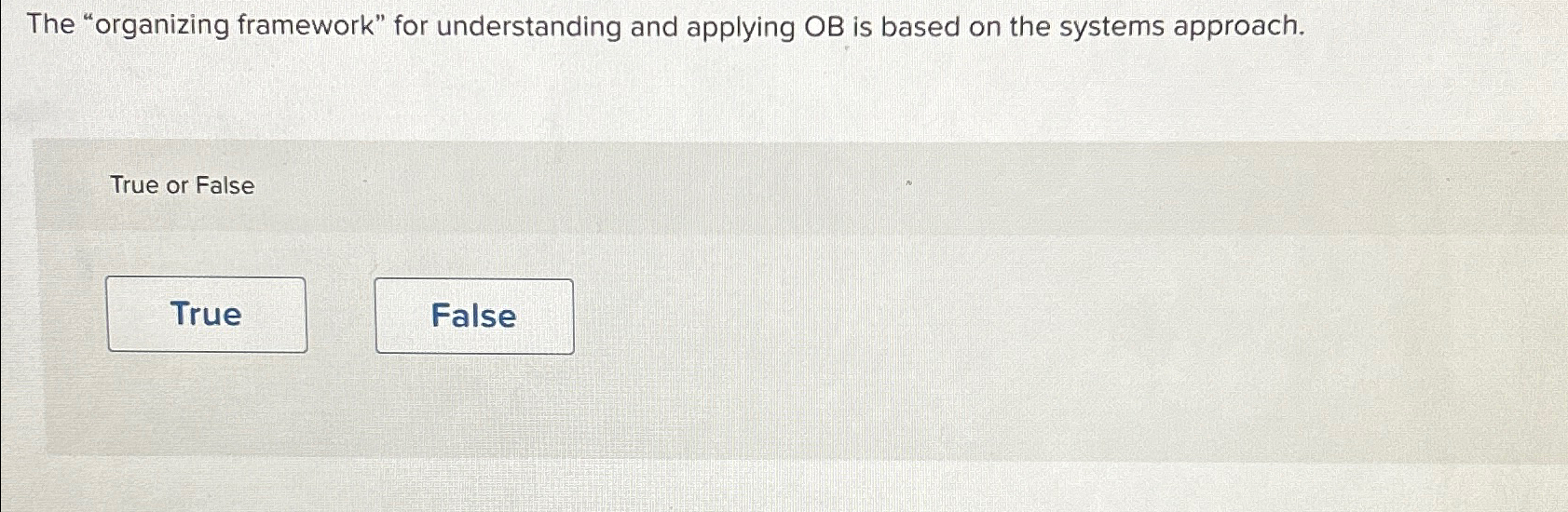 Solved The "organizing framework" for understanding and | Chegg.com