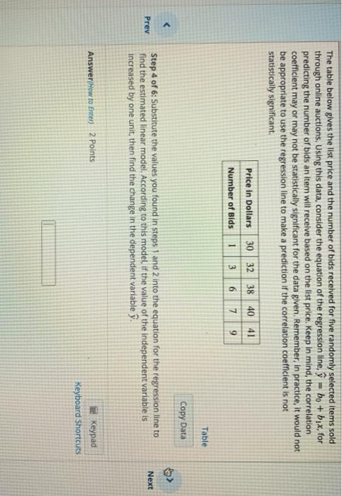 Solved The table below gives the list price and the number | Chegg.com