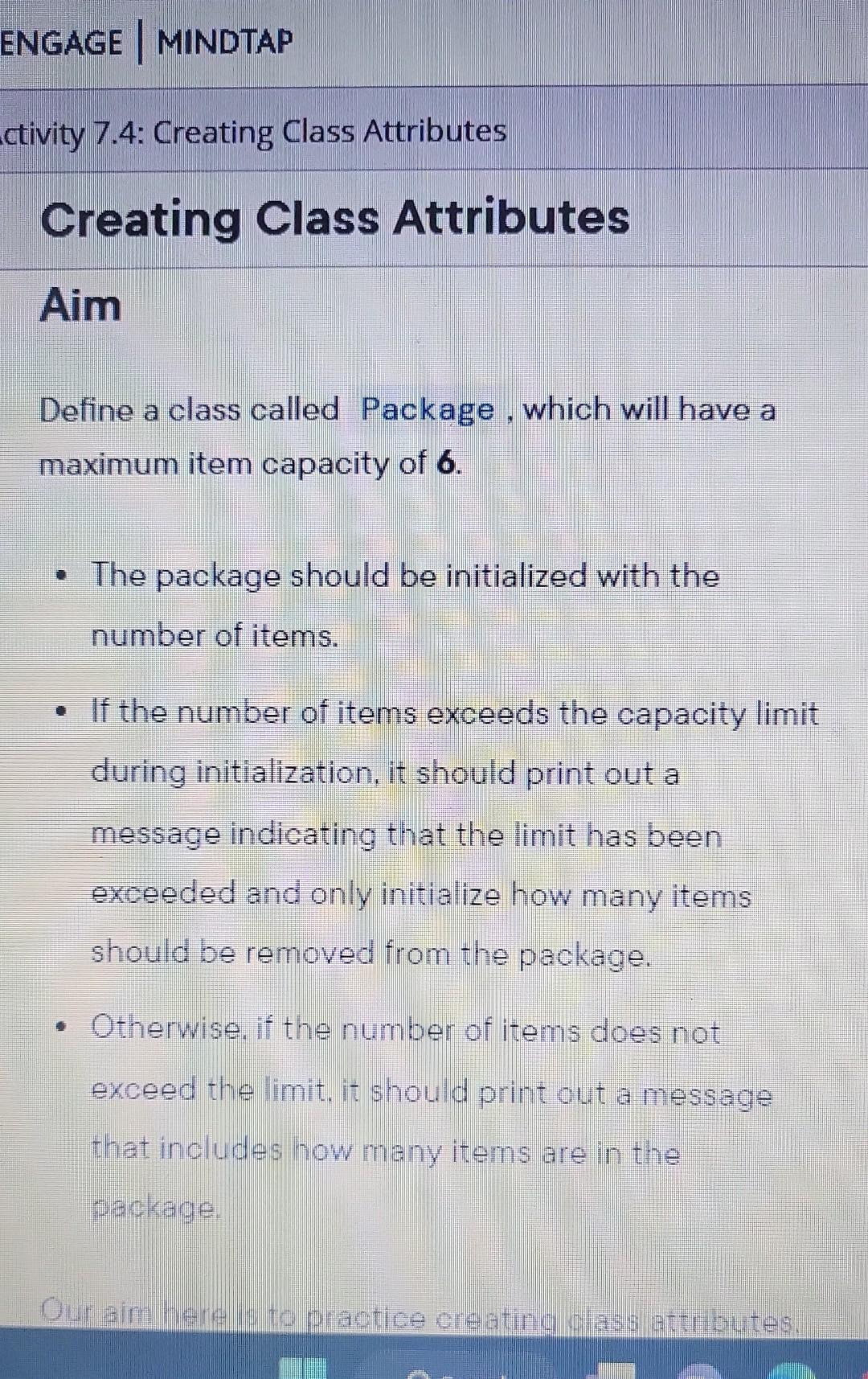 Solved Define a class called Package , which will have a | Chegg.com