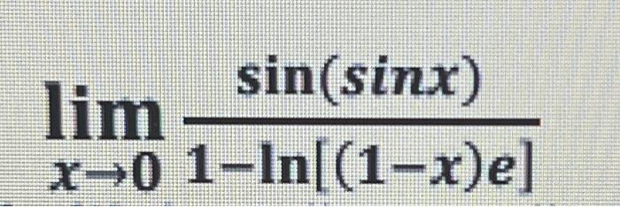 Solved \\( \\lim _{x \\rightarrow 0} \\frac{\\sin (\\sin | Chegg.com