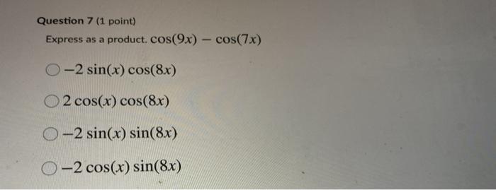 Solved If cot(a) cos(2a). 1 and 180