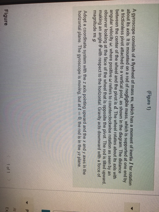 Solved Circular motion of flywheel axis (precession) | Chegg.com