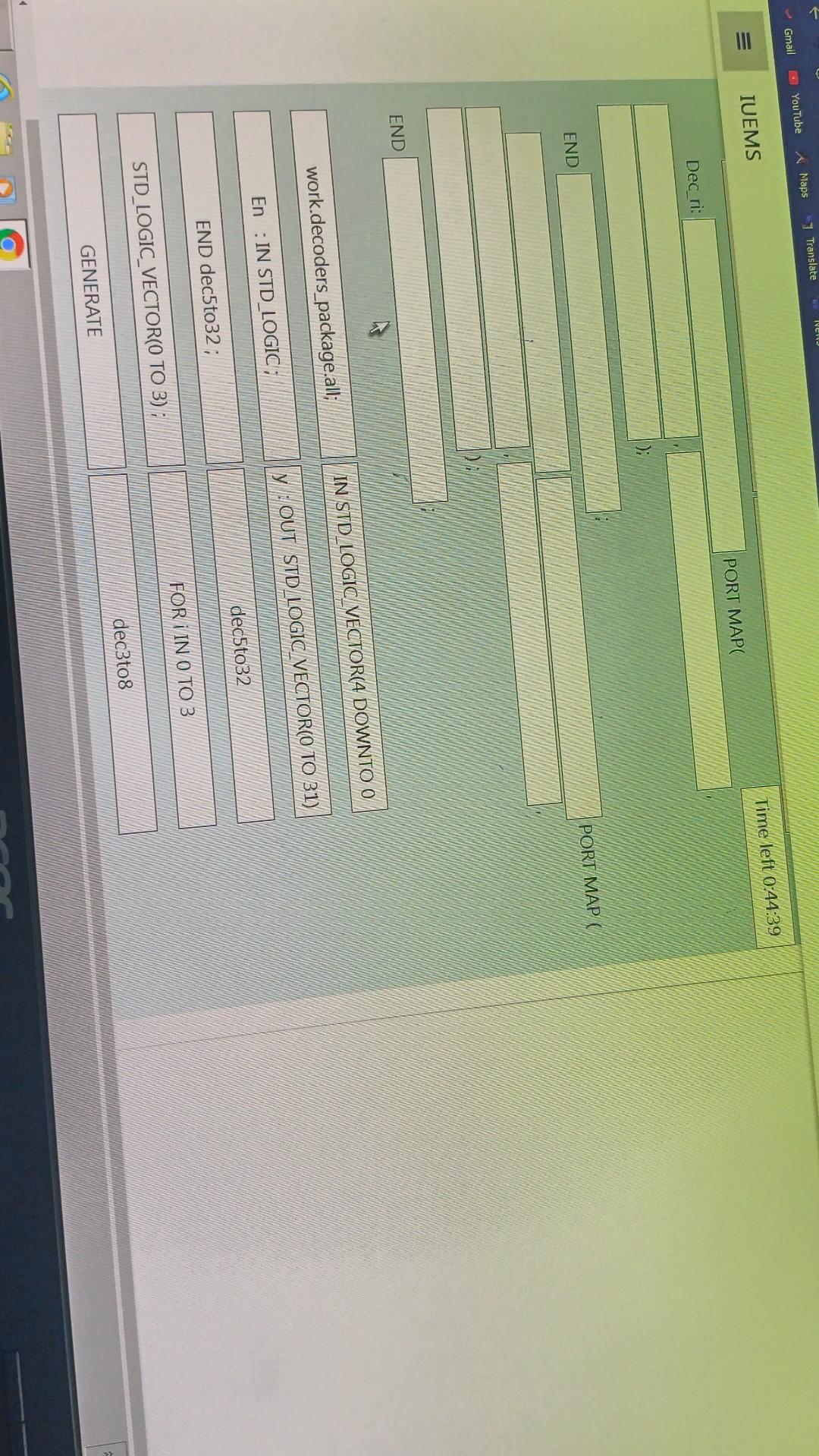 Solved Consider the VHDL package containing the declaration | Chegg.com