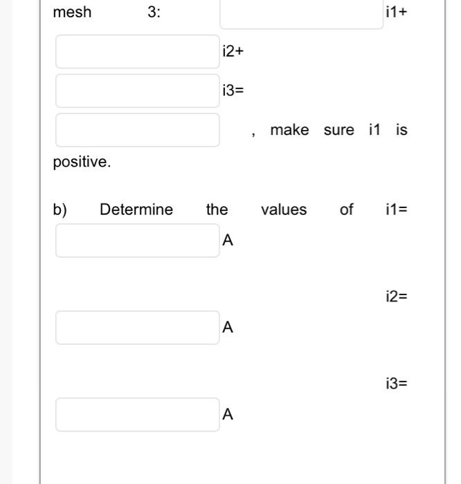 Solved Use mesh analysis to answer the following questions: | Chegg.com