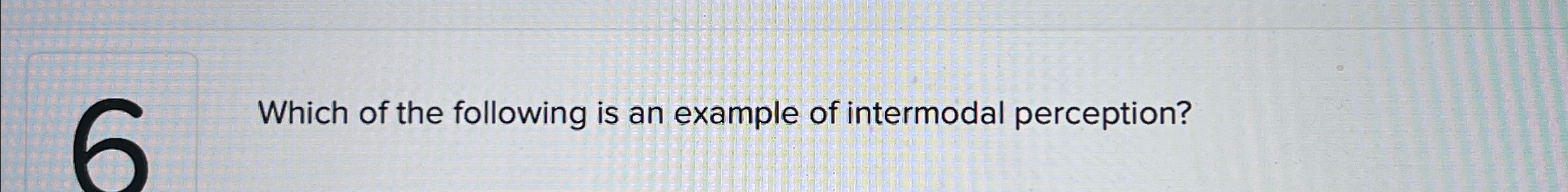 Solved Which of the following is an example of intermodal | Chegg.com