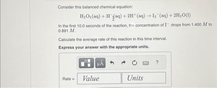 Solved Consider this balanced chemical equation: | Chegg.com