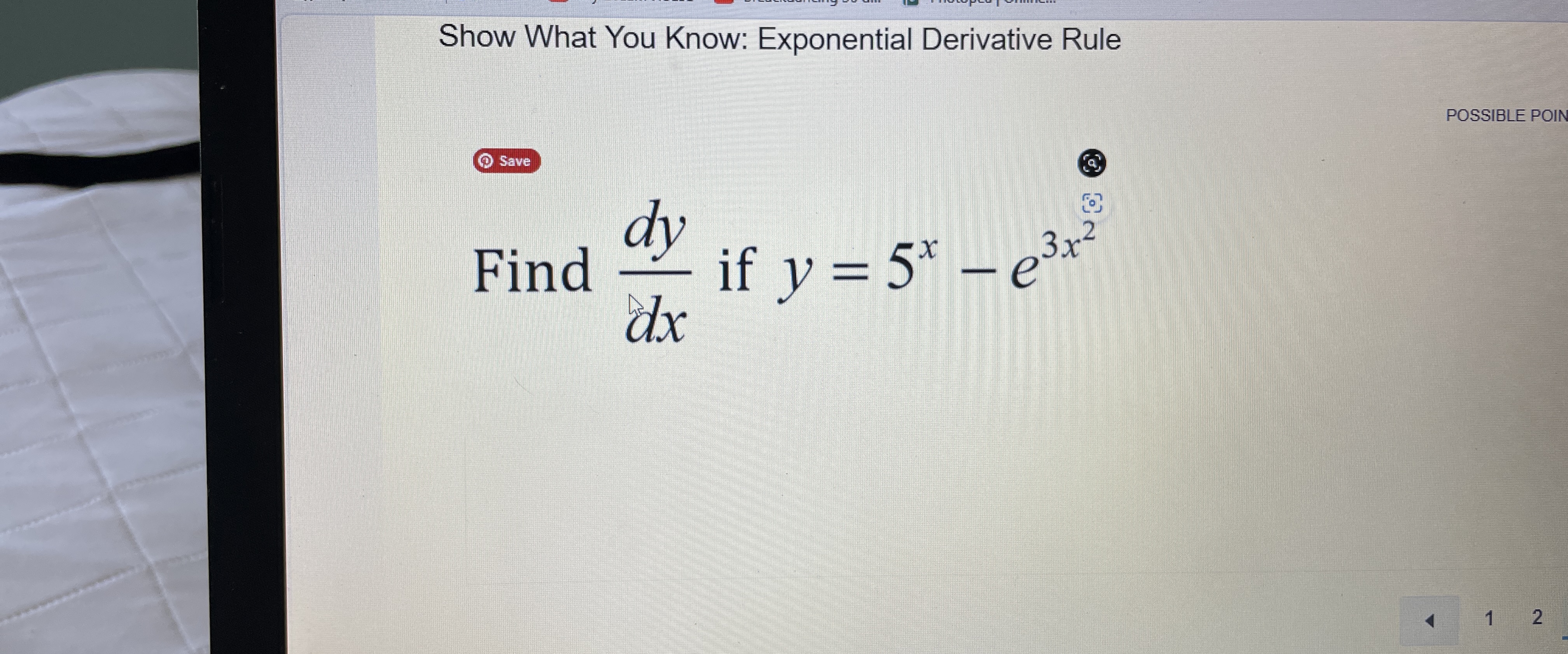 Solved Show What You Know: Exponential Derivative RuleFind | Chegg.com
