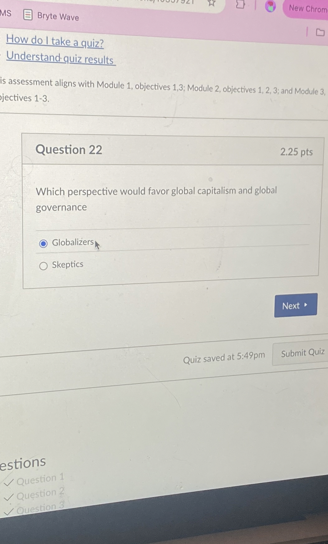 Solved Question 22Which perspective would favor global | Chegg.com