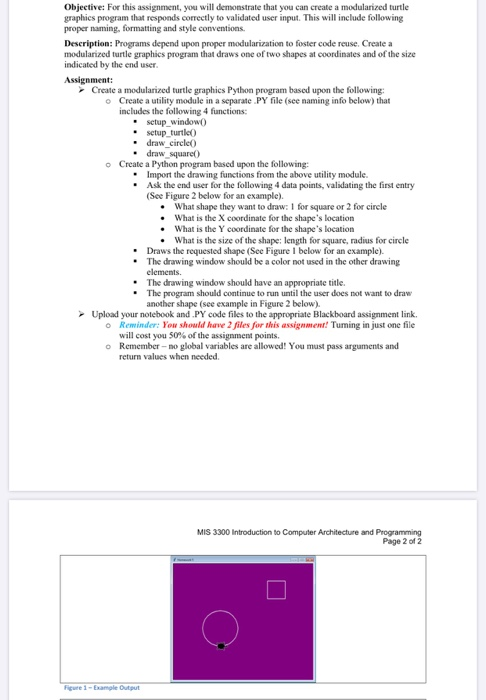 Solved Objective: For this assignment, you will demonstrate | Chegg.com
