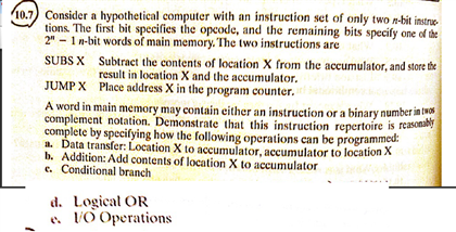 Consider a hypothetical computer with an instruction | Chegg.com
