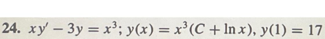 Solved In Problems 17 through 26, first verify that y(x) | Chegg.com Solved In Problems 17 through 26, first verify that y(x) | Chegg.com