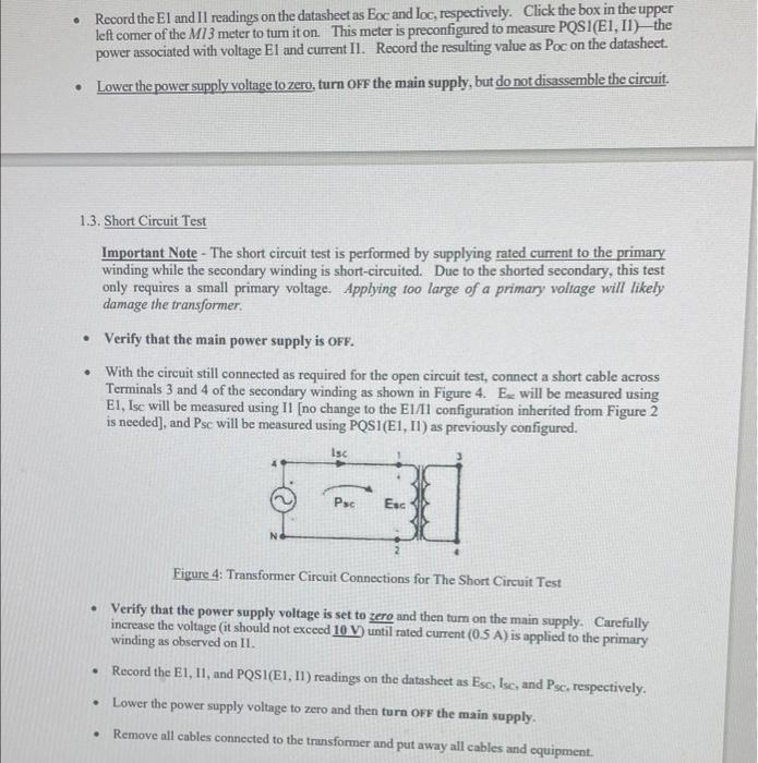 Report: Req and Xeq Calculations Report: Rc and Xu | Chegg.com