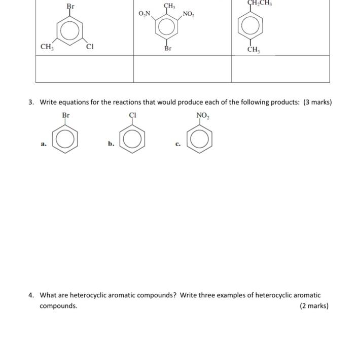 Solved 1. Draw each of the following compounds: (9 marks) 2. | Chegg.com