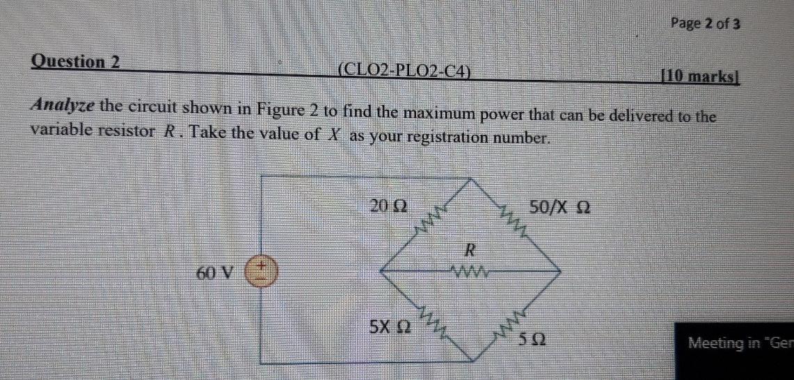 Solved Page 2 of 3 Question 2 (CLO2-PLO2-C4) 110 marks | Chegg.com