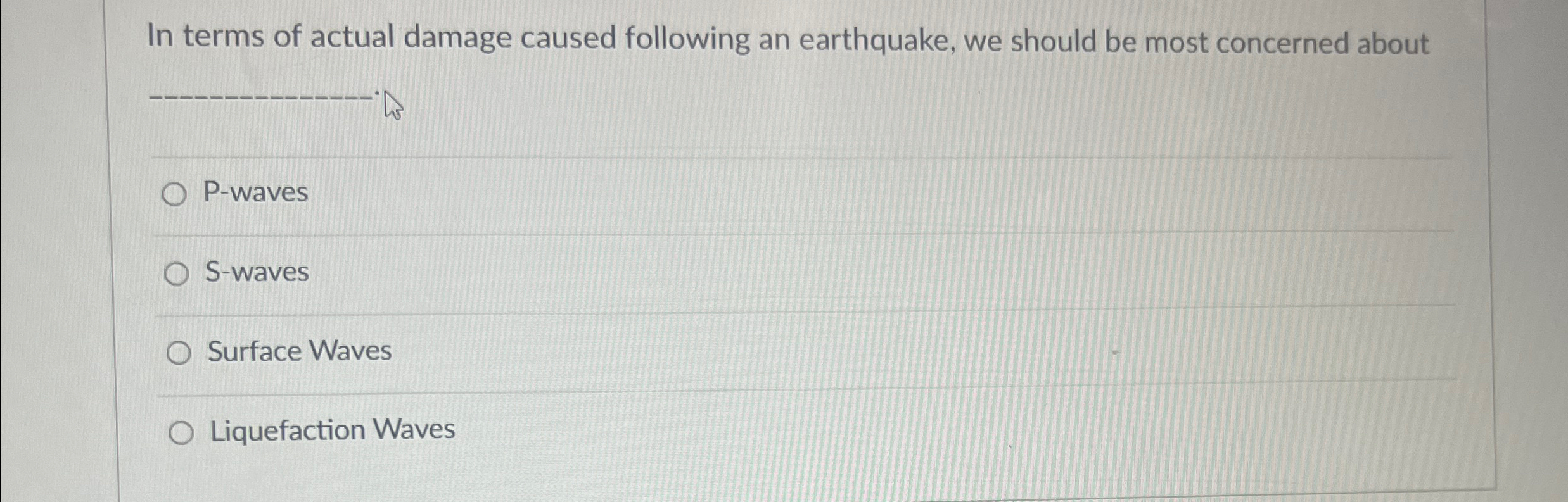Solved In terms of actual damage caused following an | Chegg.com