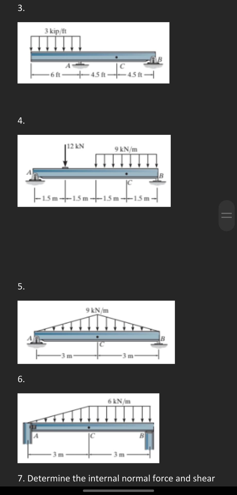 Solved Statics of Rigid Bodies Chapter 7: Internal Forces | Chegg.com