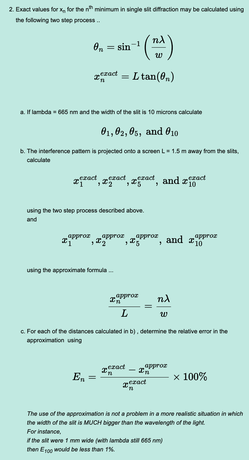 Solved Exact values for xn ﻿for the nth ﻿minimum in single | Chegg.com