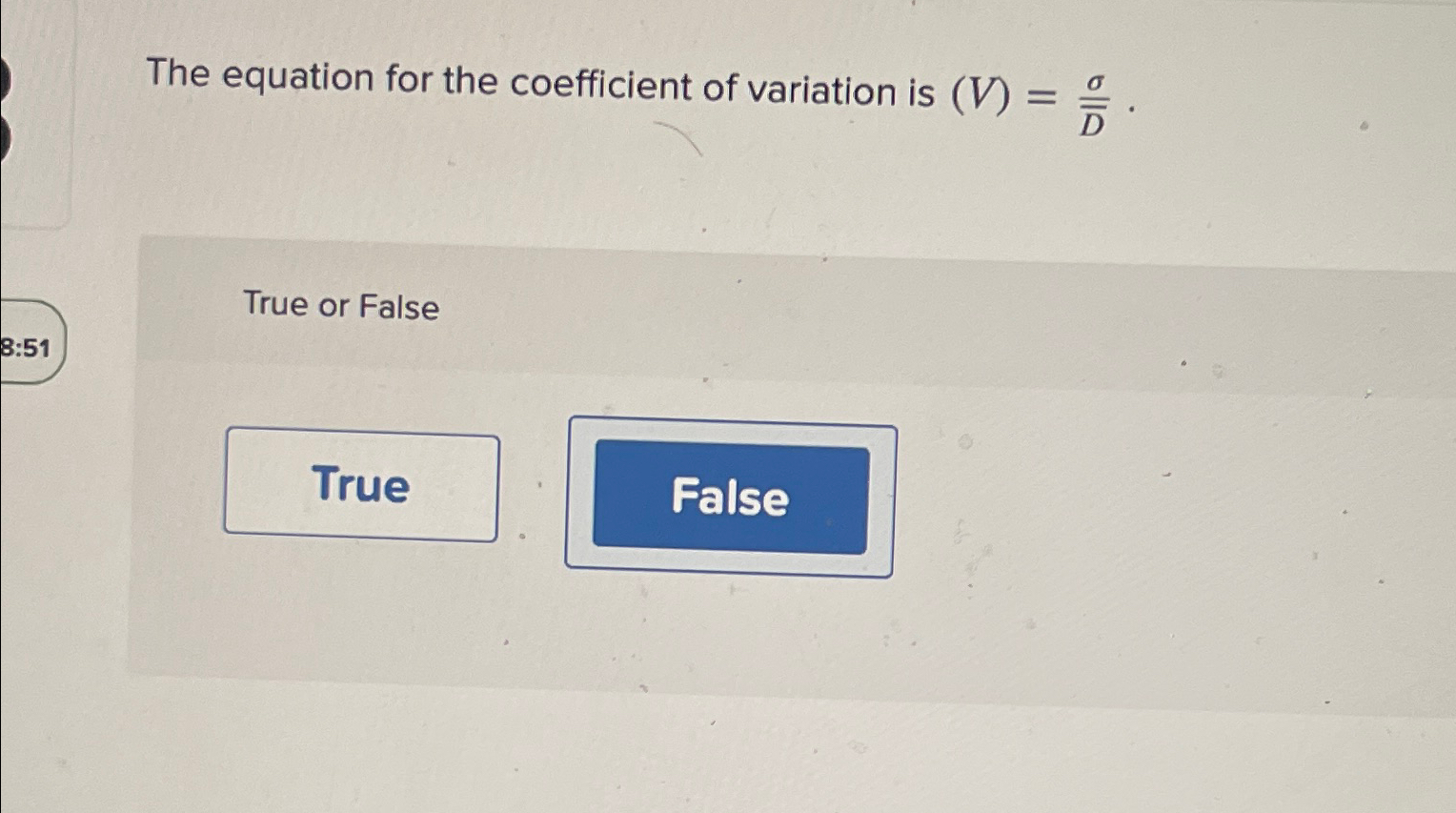 Solved The equation for the coefficient of variation is | Chegg.com