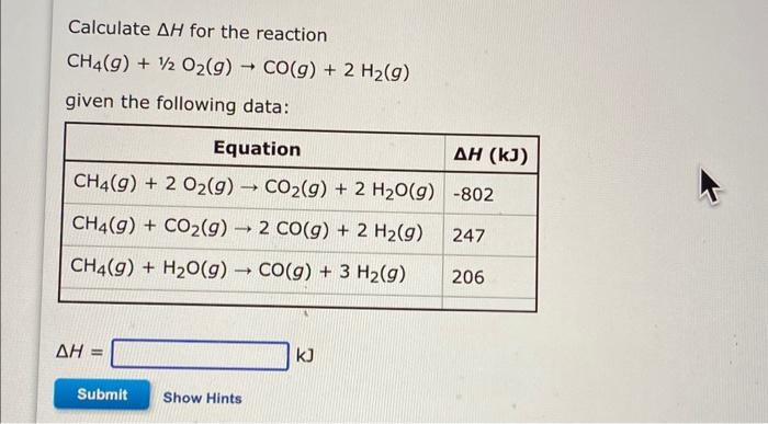Solved Calculate ΔH∘ for the reaction 2 | Chegg.com