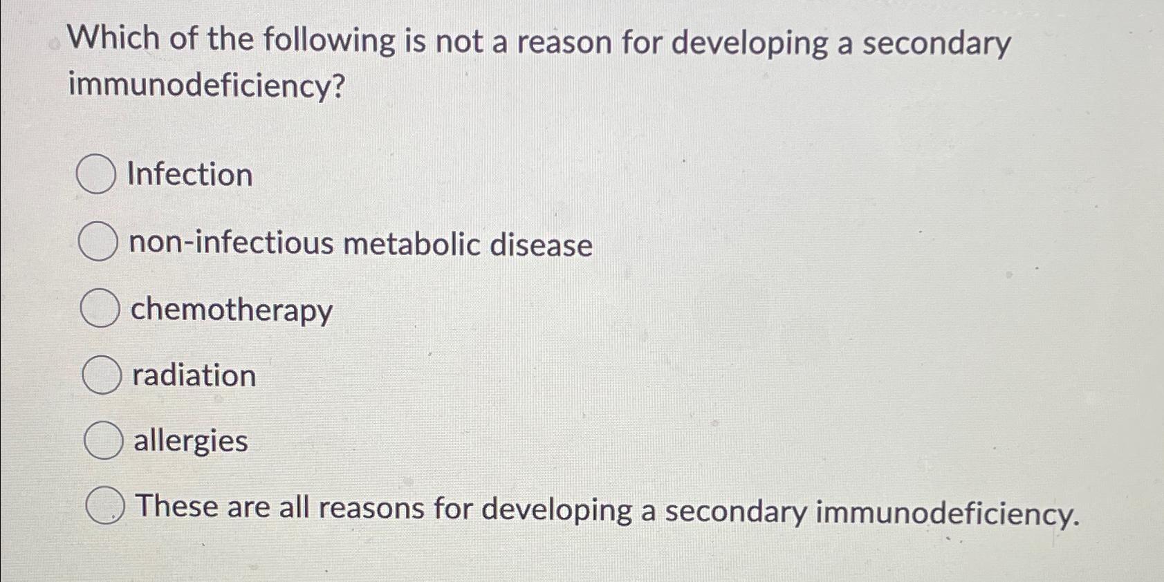 Solved Which of the following is not a reason for developing | Chegg.com