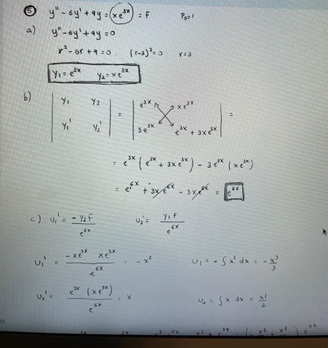 Solved differential equation mathstep by step and i will | Chegg.com