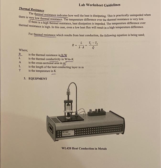 Solved 1. OBJECTIVE - To determine and the thermal | Chegg.com