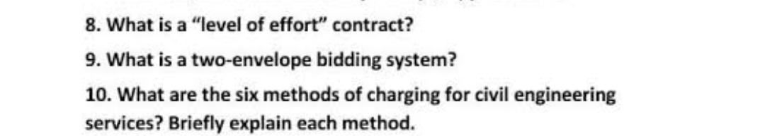 Solved What is a "level of effort" contract?What is a | Chegg.com