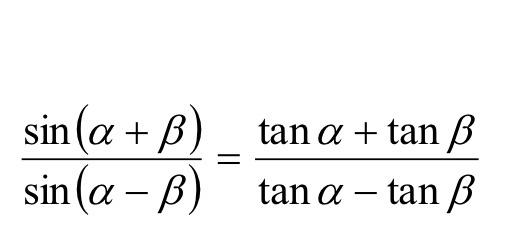 Solved sin(α−β)sin(α+β)=tanα−tanβtanα+tanβ | Chegg.com