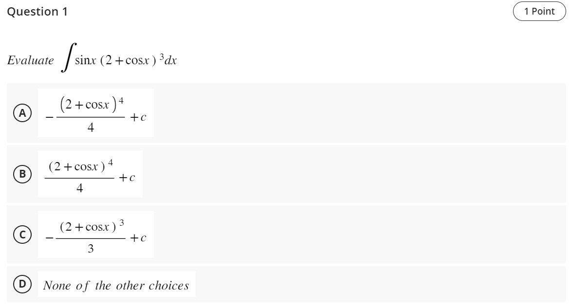 Solved Question 11 ﻿PointEvaluate | Chegg.com