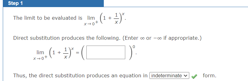 Solved Step 1The limit to be evaluated is | Chegg.com