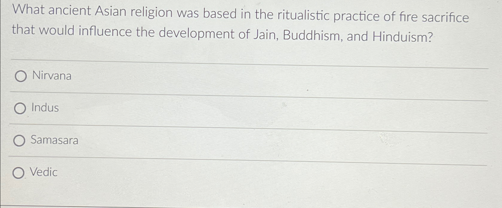 Solved What ancient Asian religion was based in the | Chegg.com
