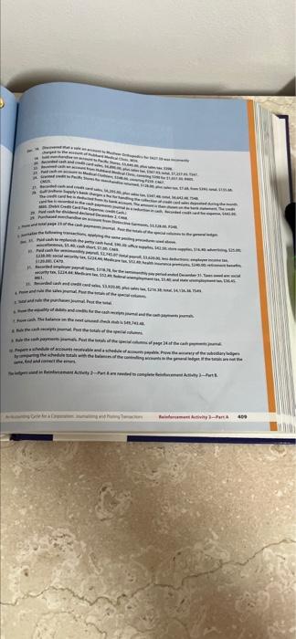 Reinforcement Activity 2-Part A (Cont.) An Accounting | Chegg.com