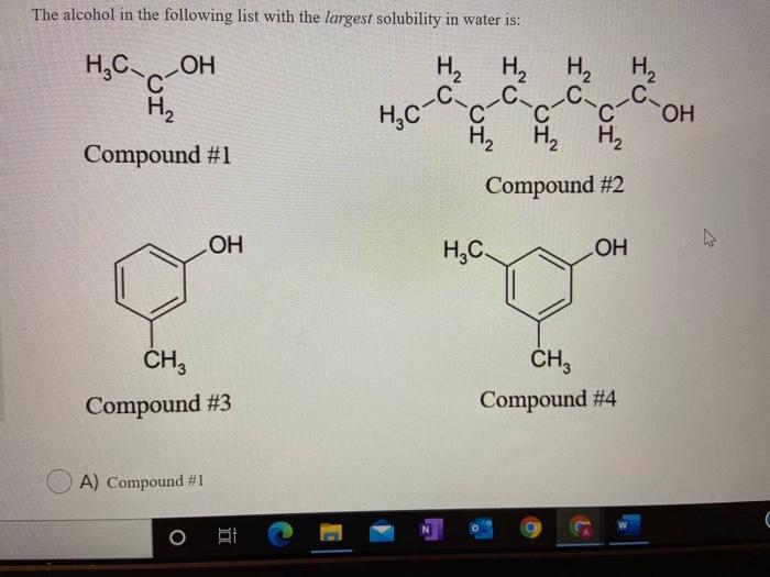 Solved A major organic product of the following reaction is: | Chegg.com