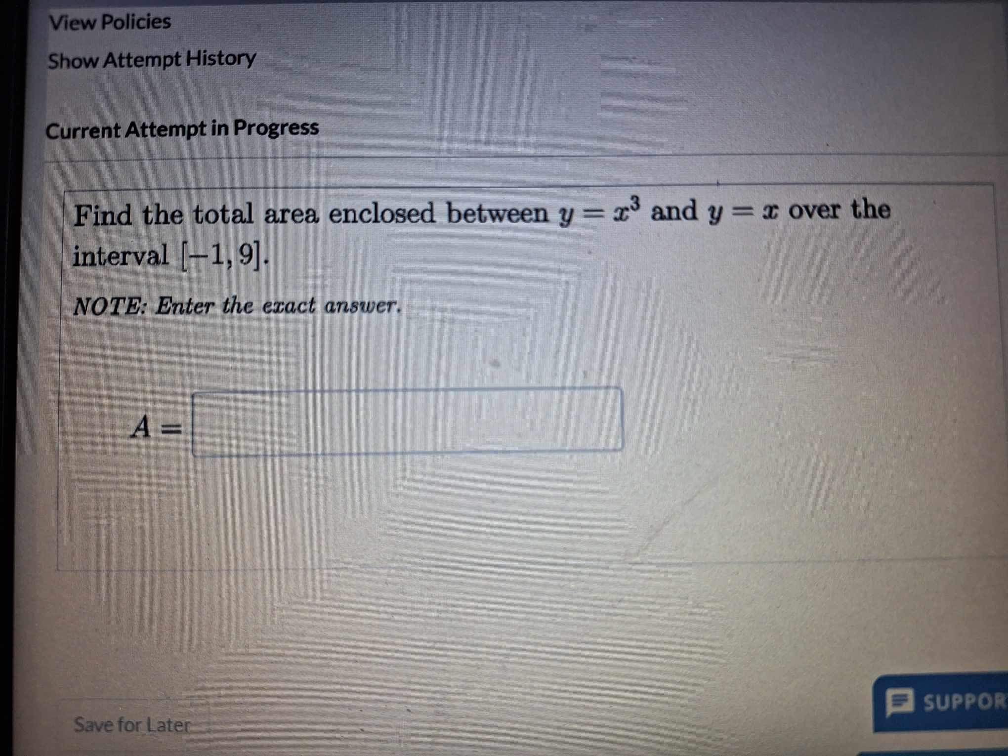 Solved View PoliciesShow Attempt HistoryCurrent Attempt in | Chegg.com