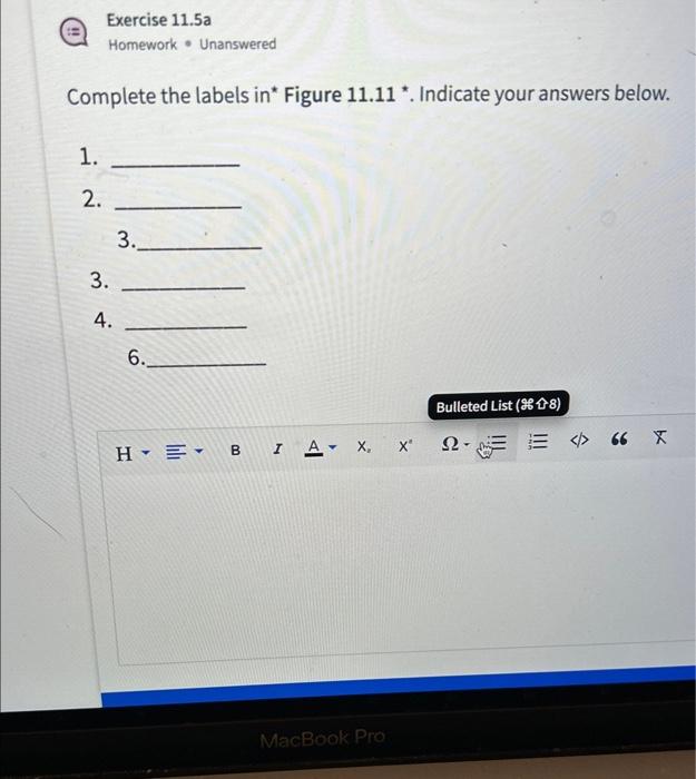 Solved Homework + Unarswered Complete the labels in" Figure | Chegg.com