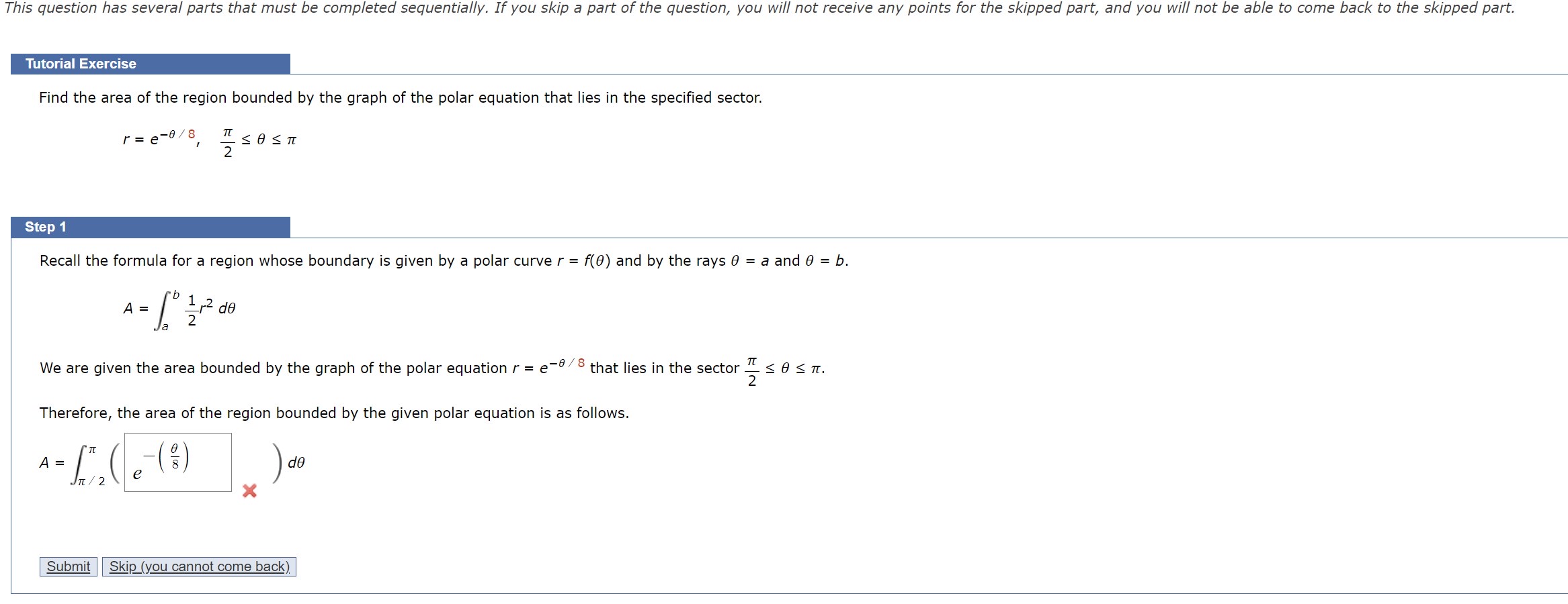 Solved Tutorial ExerciseFind the area of the region bounded | Chegg.com