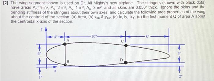 [2] The wing segment shown is used on Dr. All | Chegg.com