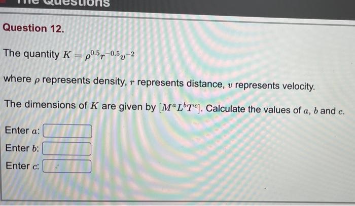 Solved Question 12. The quantity K = p0.5 p0.5 0-2 where p | Chegg.com