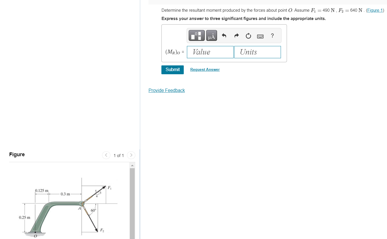 Solved Determine the resultant moment produced by the forces | Chegg.com