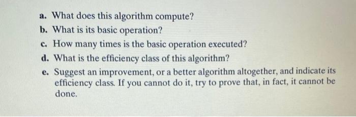 Solved 5. Consider the following algorithm. ALGORITHM Secret | Chegg.com