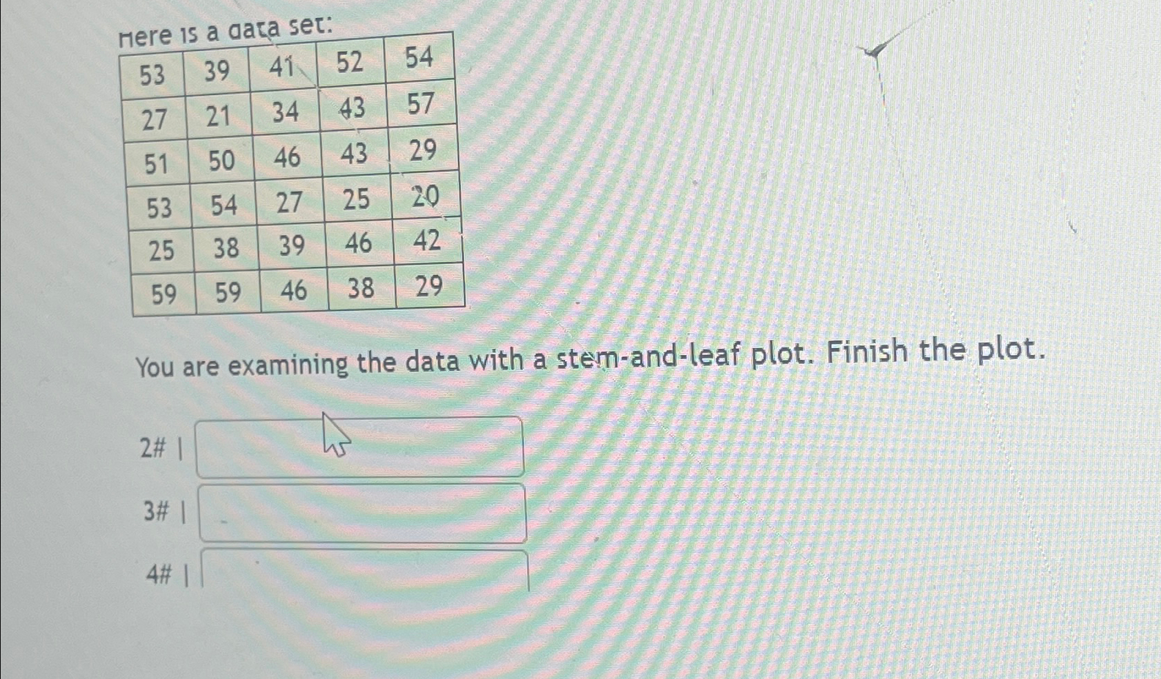 Solved mere is a data | Chegg.com