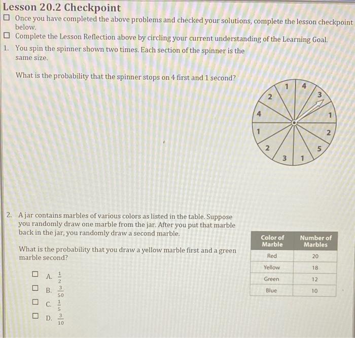 Solved Lesson 20.2 Checkpoint Once you have completed the | Chegg.com