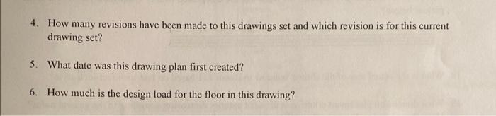 4. How many revisions have been made to this drawings | Chegg.com