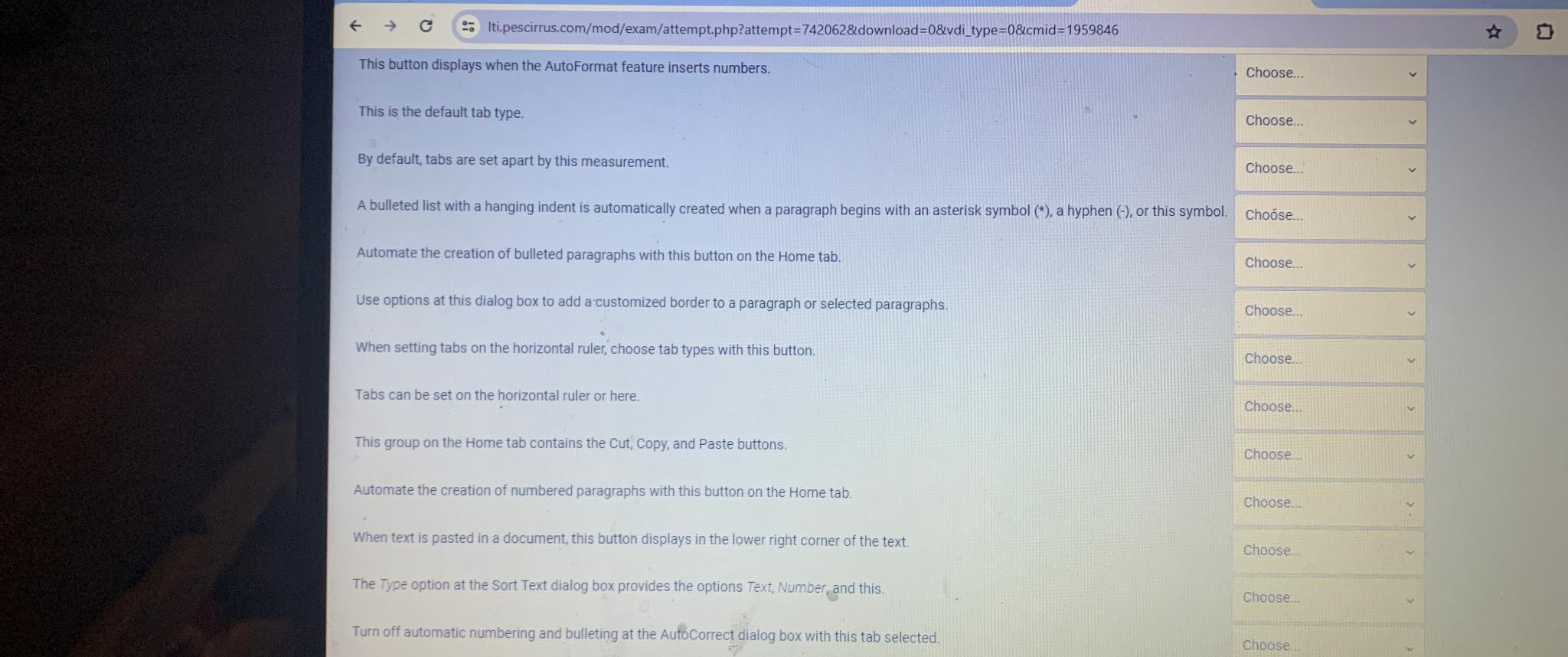 Solved This button displays when the AutoFormat feature | Chegg.com