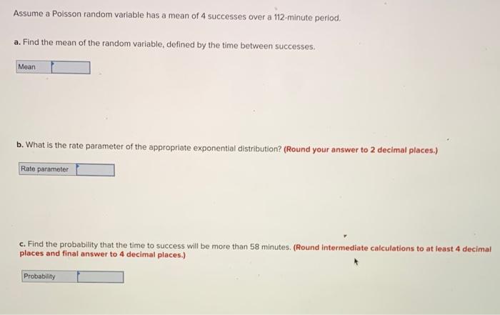 Solved Assume a Poisson random variable has a mean of 4 | Chegg.com