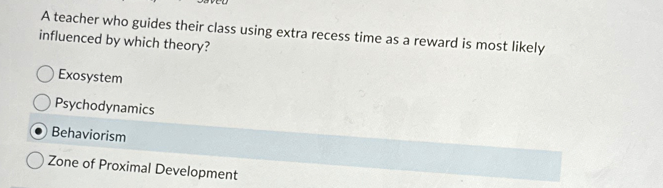 A teacher who guides their class using extra recess | Chegg.com