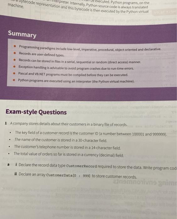 machine. executed. Python programs, on the ode | Chegg.com