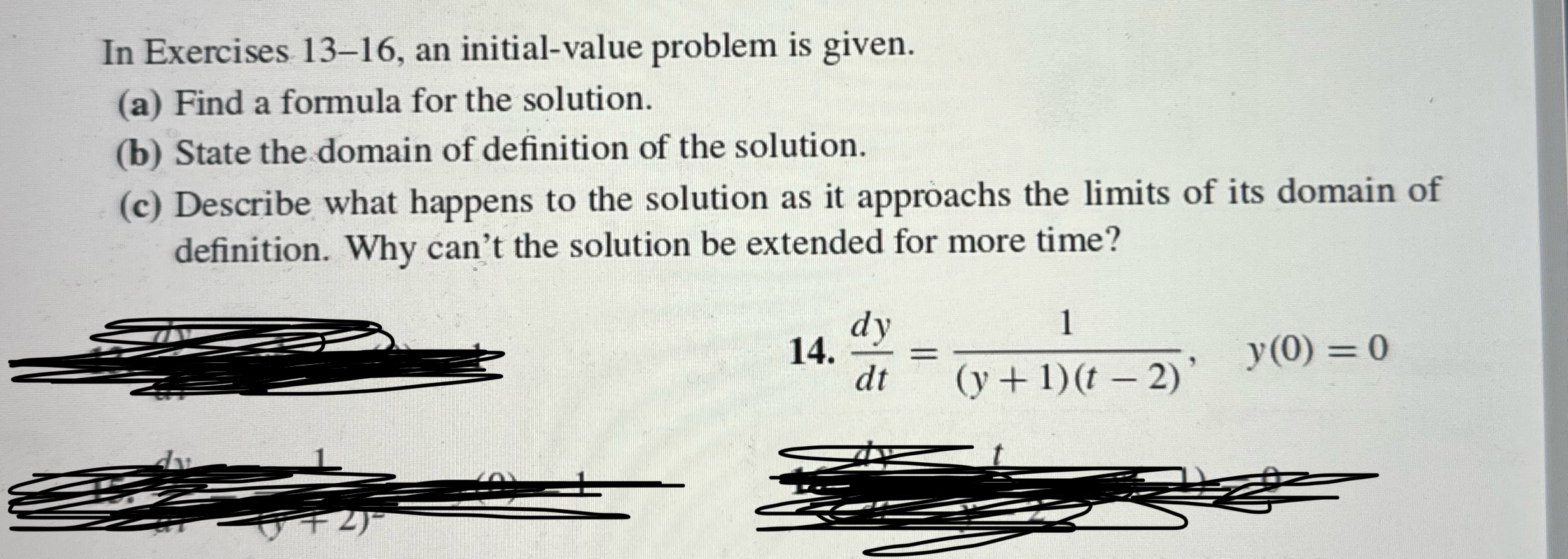 In Exercises 13-16, ﻿an initial-value problem is | Chegg.com