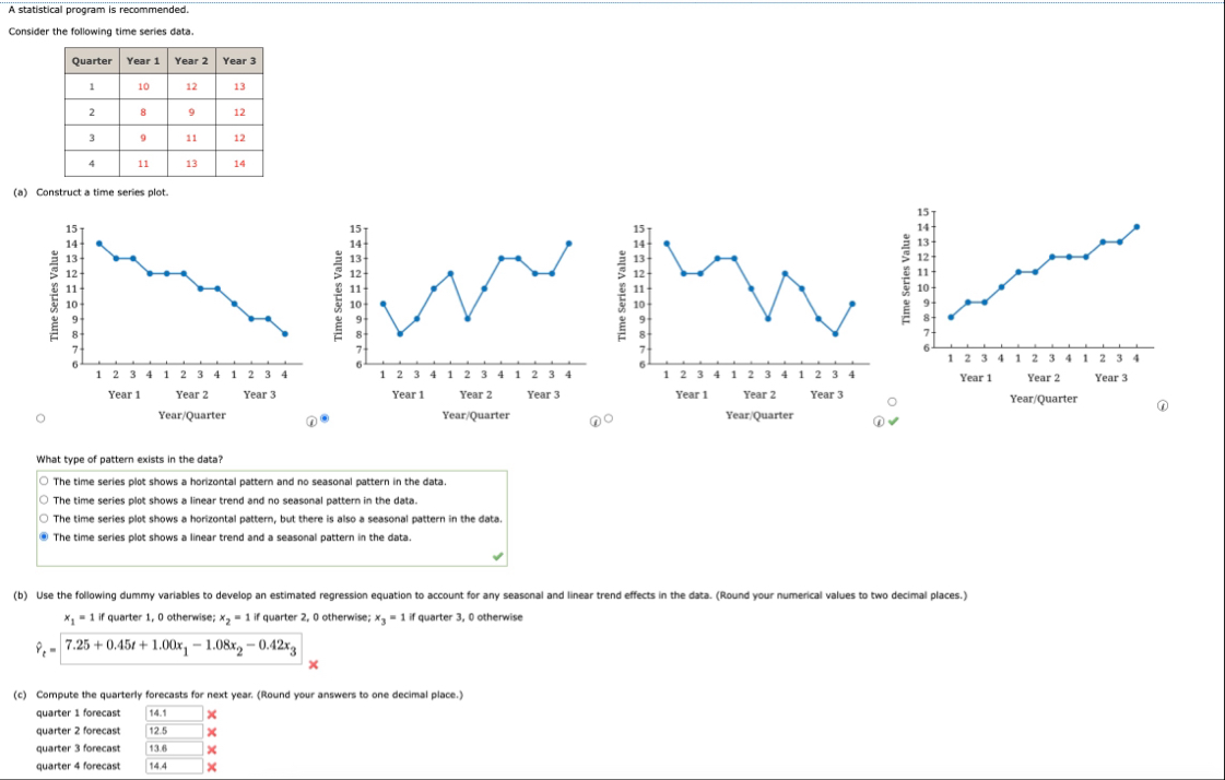 Solved A statistical program is recommended.Consider the | Chegg.com