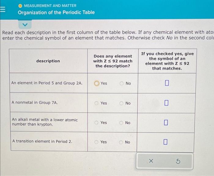 Solved Read each description in the first column of the | Chegg.com